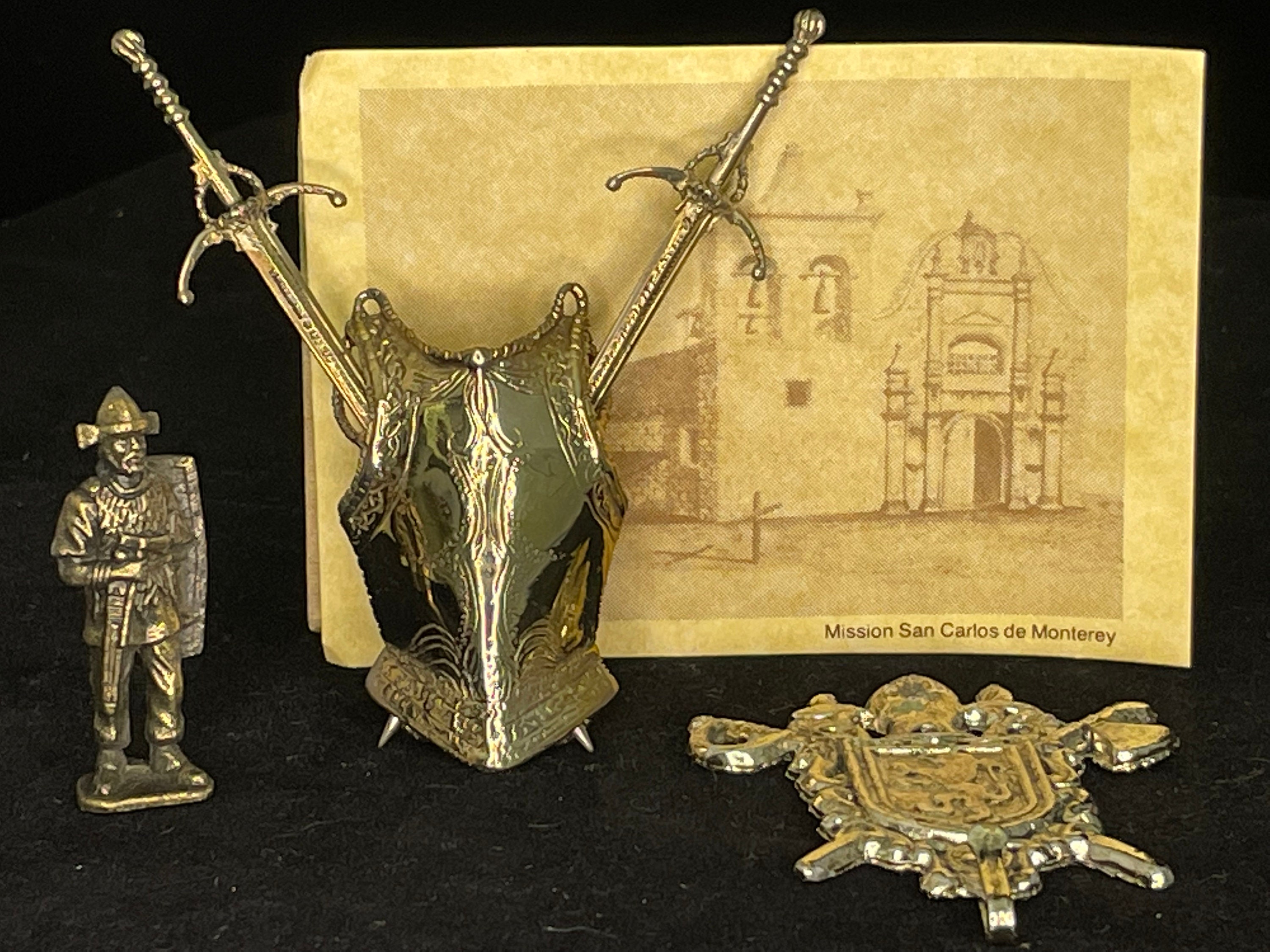 Miniature Metal Breastplate, 2 Swords David Sciacca - Etsy