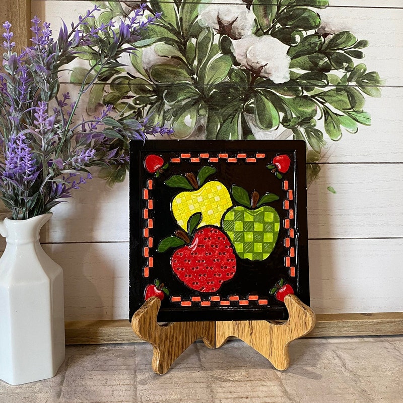 Apple Ceramic Tiles - Etsy