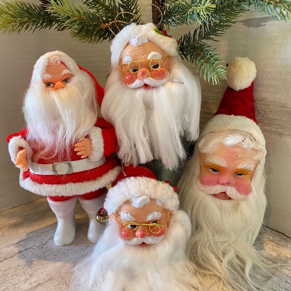 Santa Head Ornament - Etsy