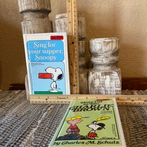 Set of Two Charlie Brown & Snoopy Books*sing for Your Supper Snoopy ...