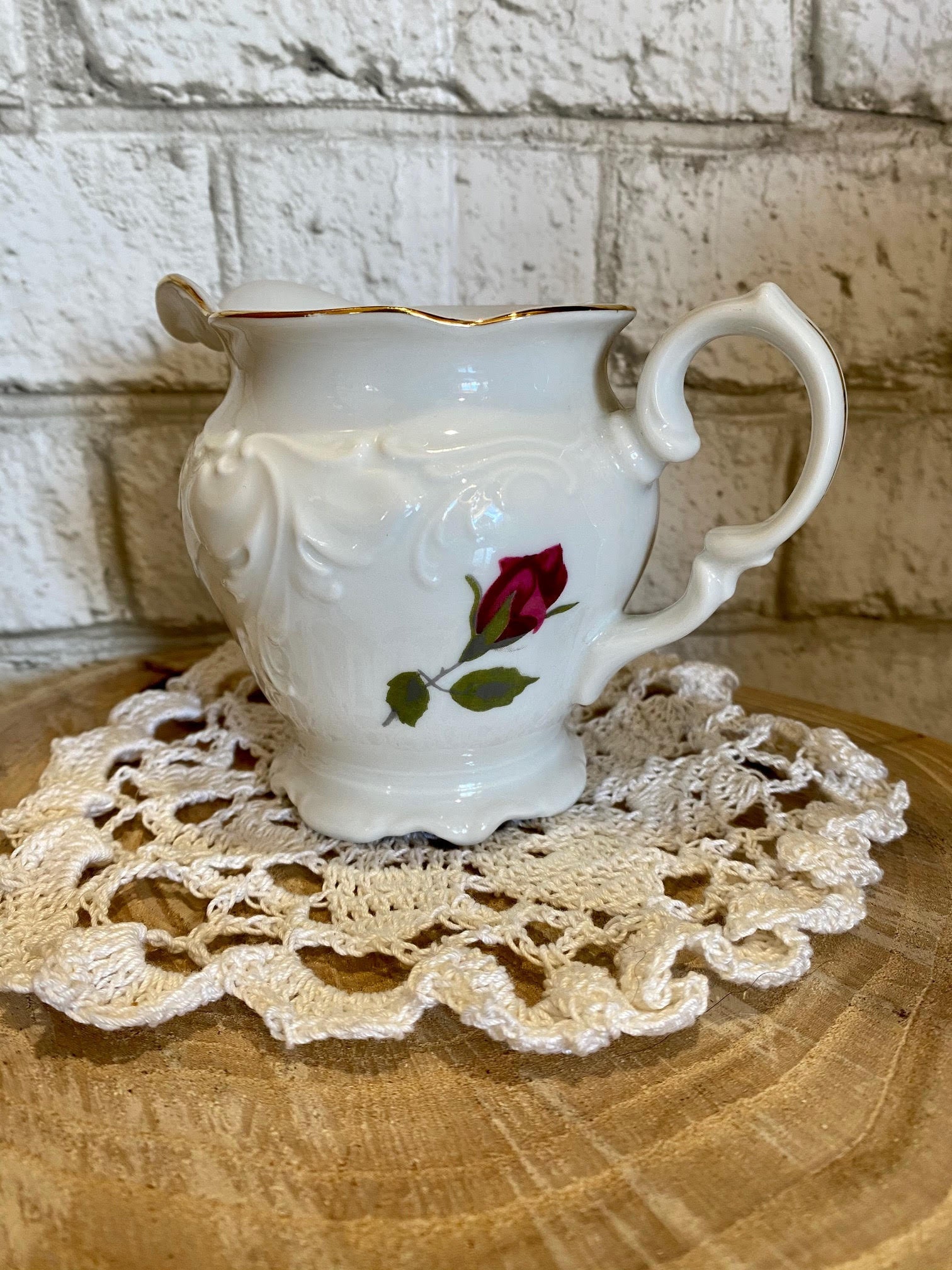 Vintage Rose Creamer by Royal Kent Collection Polandplease - Etsy