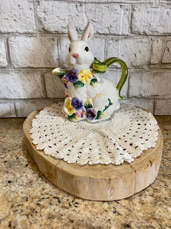 Spring Collection by Corner Ruby Bunny Rabbit Creamer in - Etsy