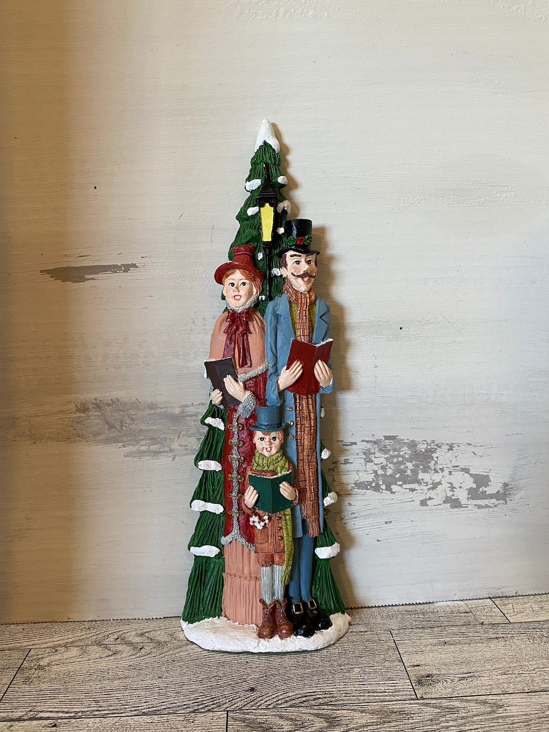Vintage Dickens Style*tall and Slender* Caroler Family *tabletop* Resin ...
