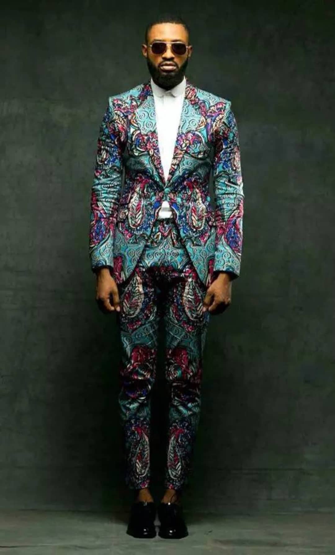 African Suit 4 Men, Men Tailored Suit Men African 2 Piece African ...