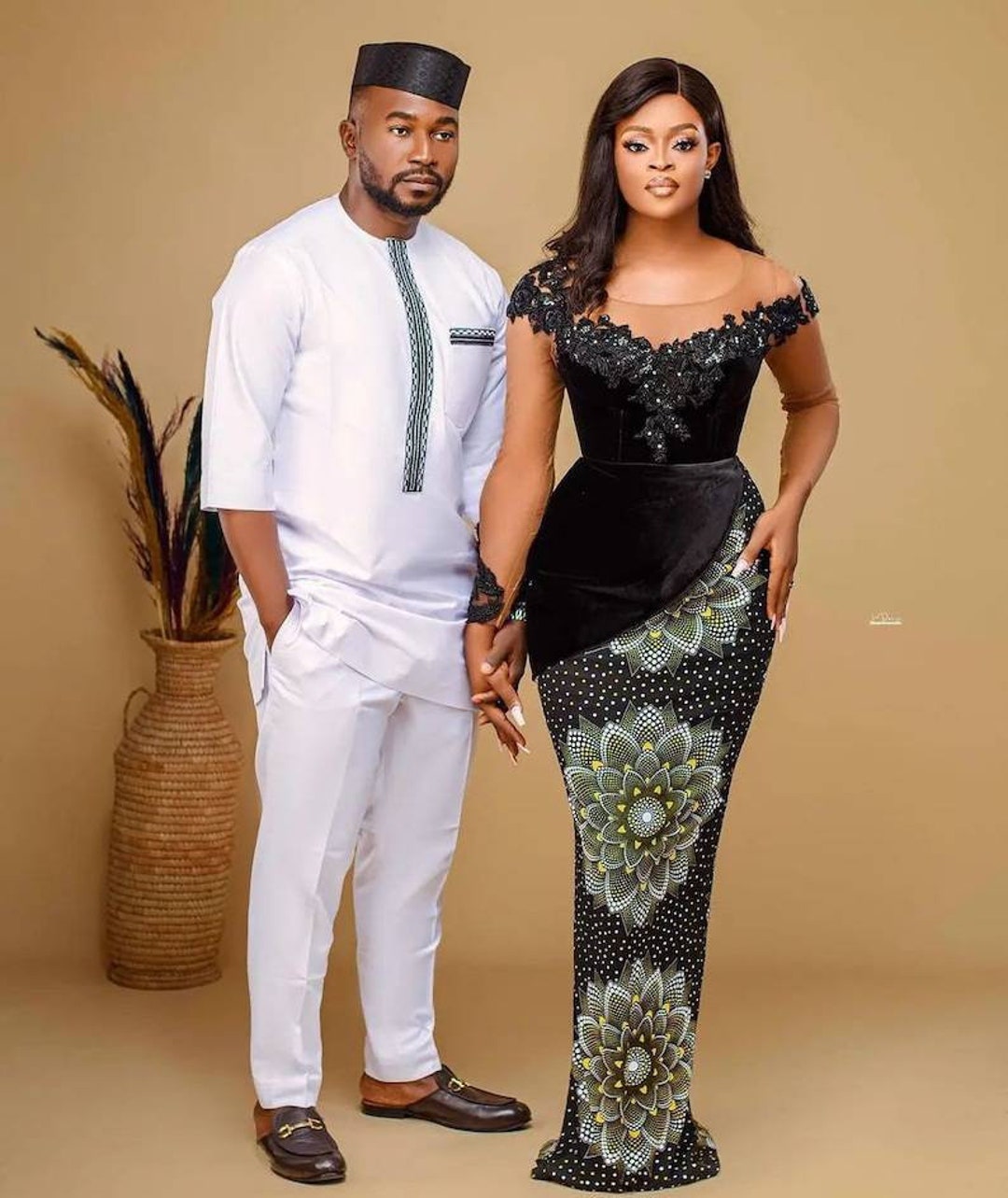 African Couple Matching Set Ankara Couple Clothing African Couple ...