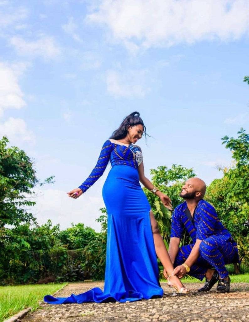 African couple set Ankara matching set for couples African | Etsy