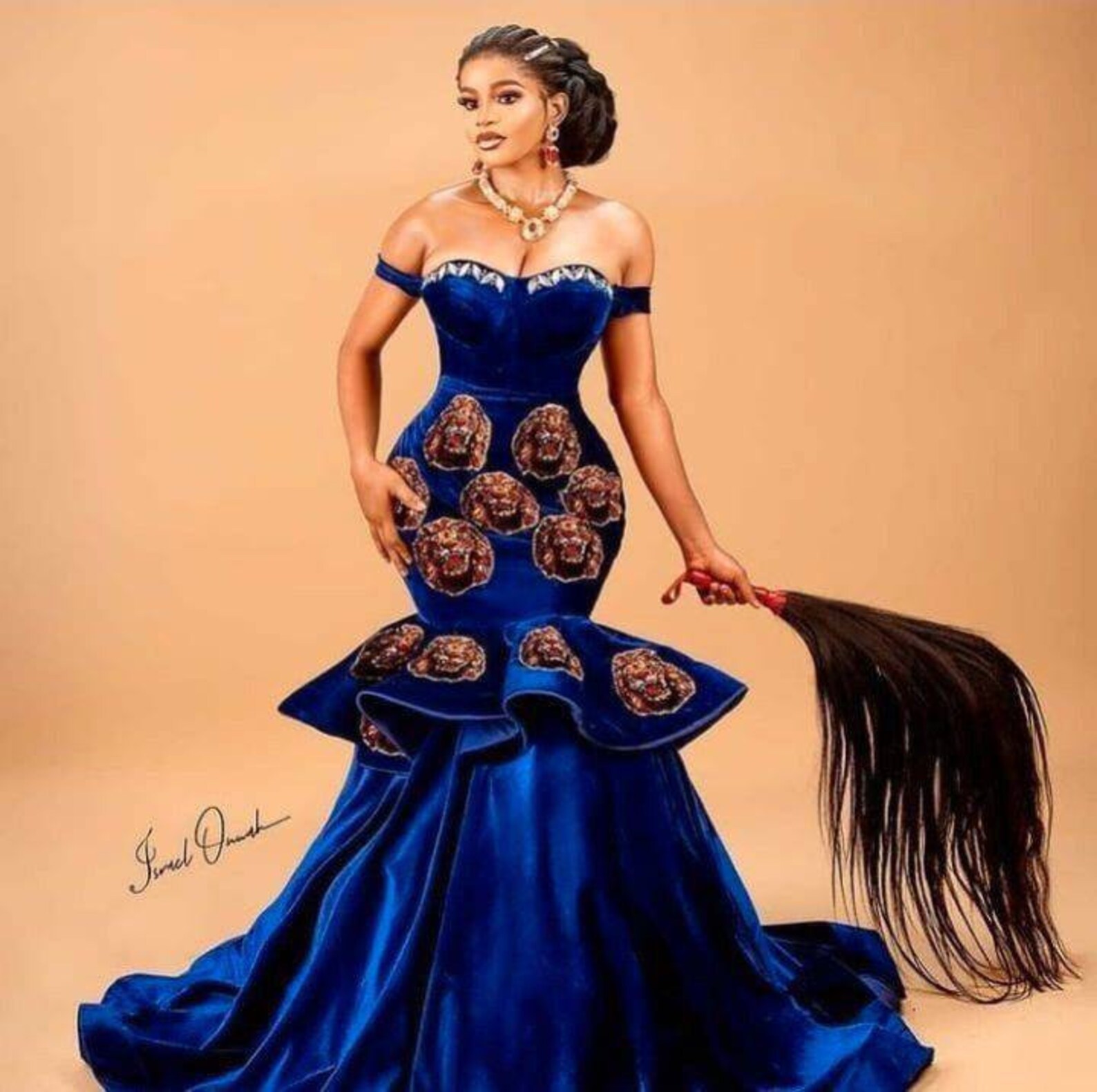 Igbo Wedding Dress Isiagu Igbo Traditional Marriage Attire | Etsy