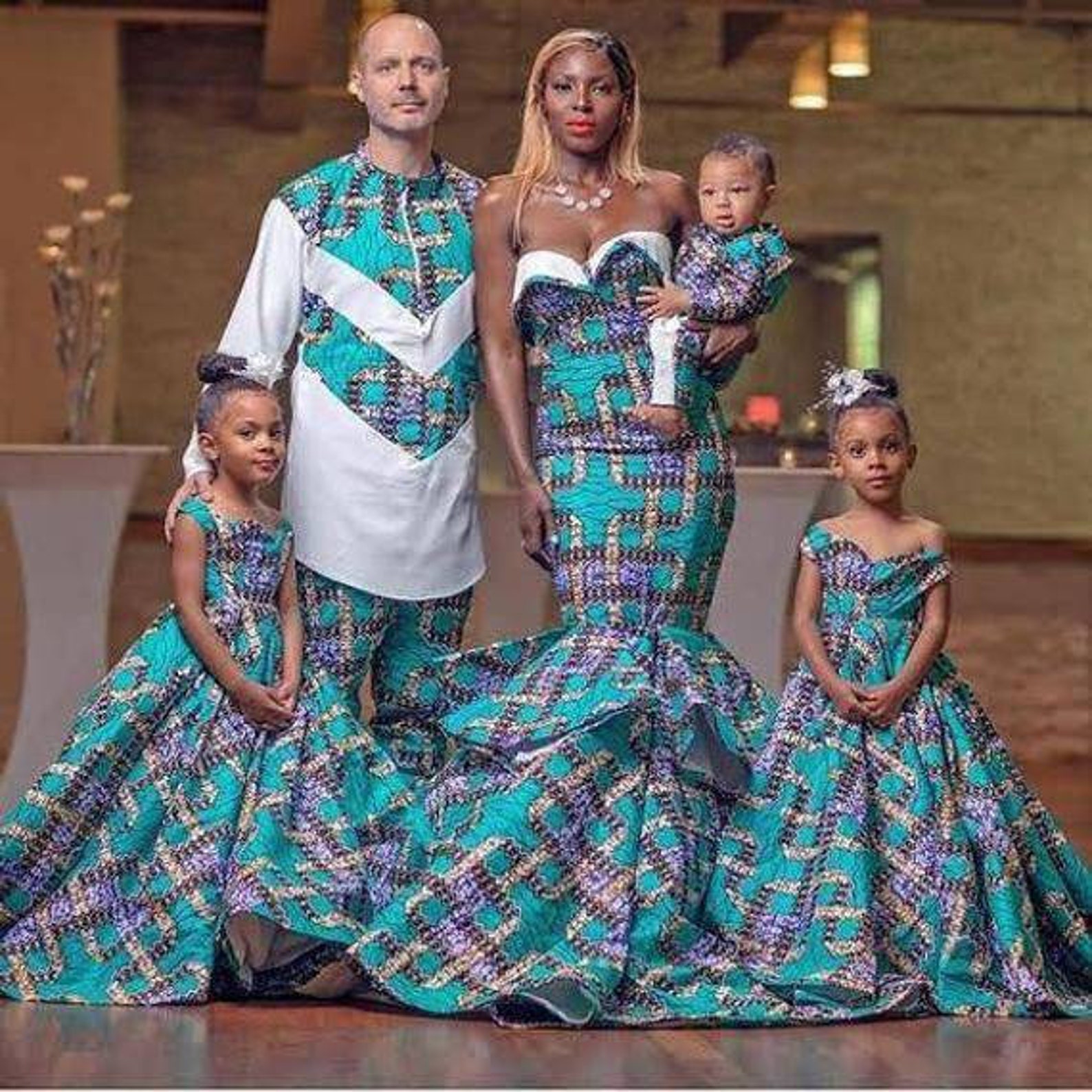 African Family Clothing African Family Outfit African Couple Matching ...