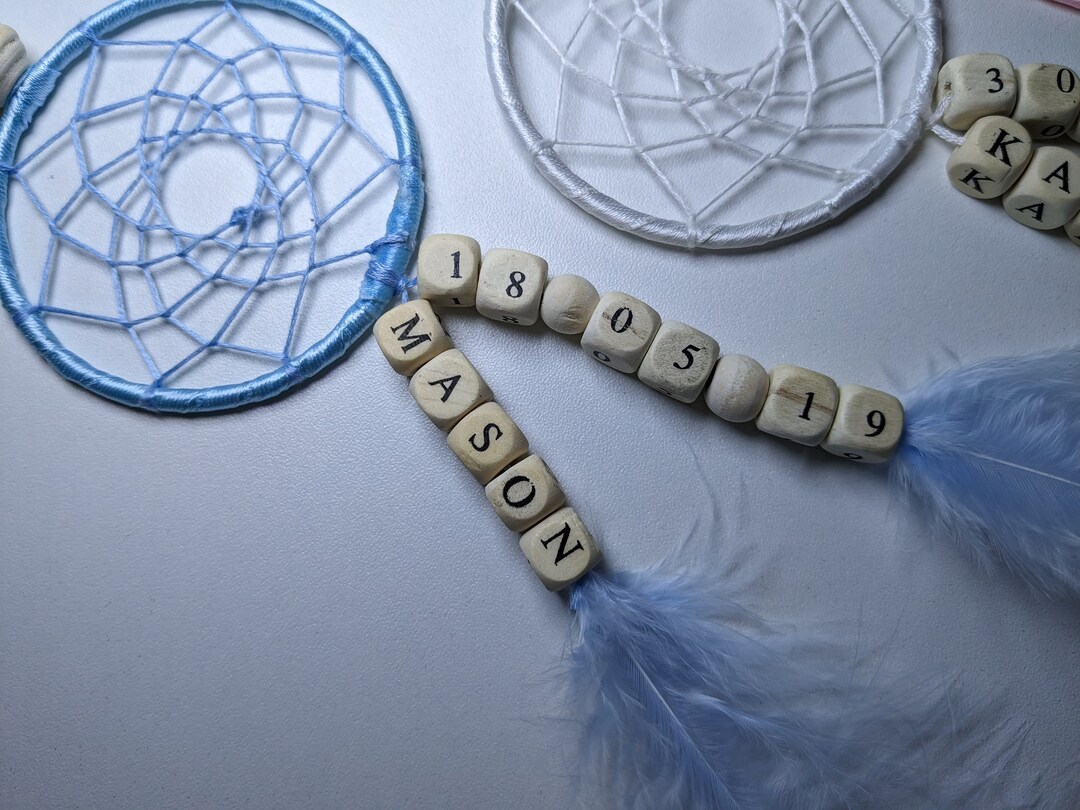 Babys First Dreamcatcher, Personalized New Baby Gift. Name and Date of ...