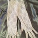 White Lace Dinner Gloves - Etsy