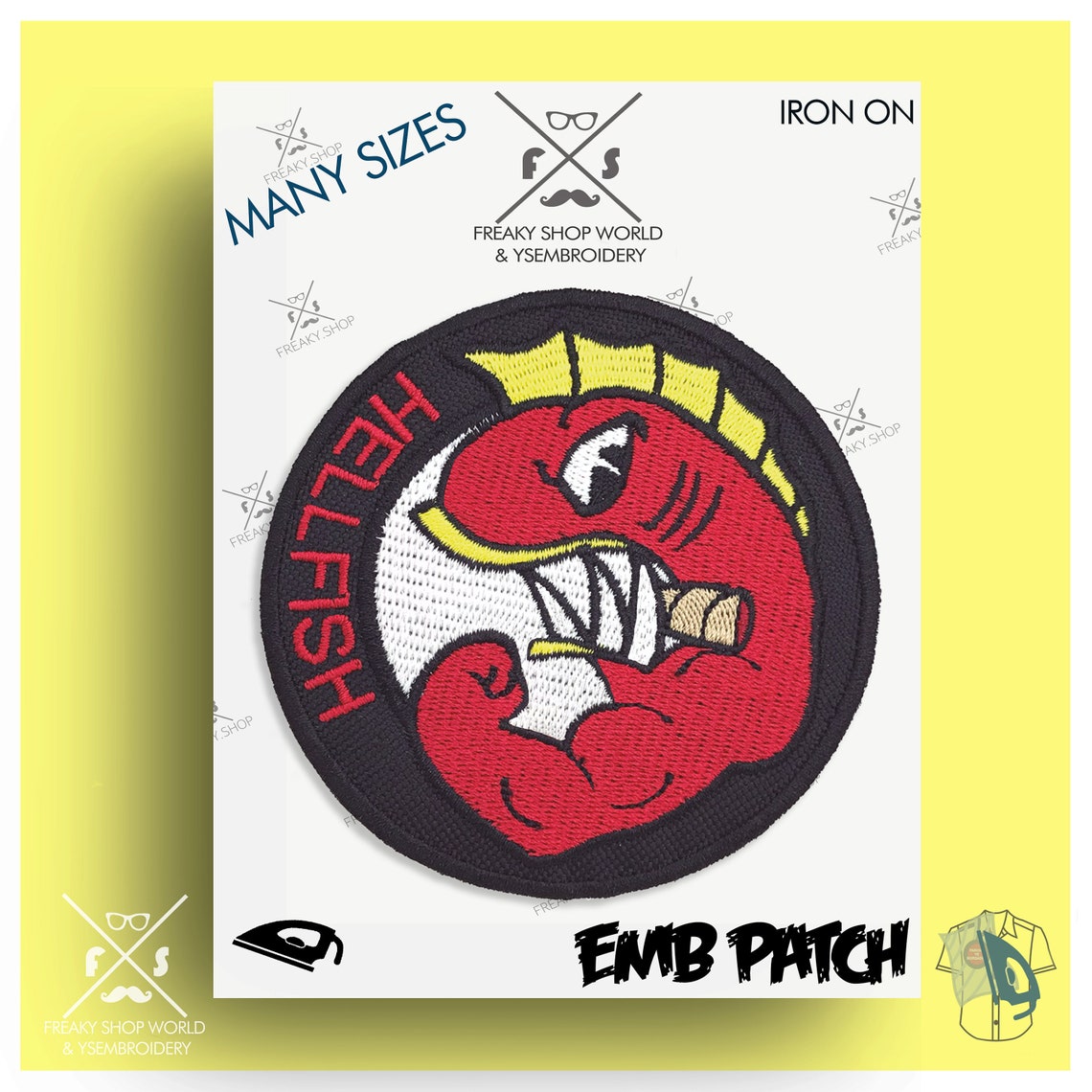 HELLFISH SIMPSONS Patch Geborduurd patch The Simpsosn | Etsy