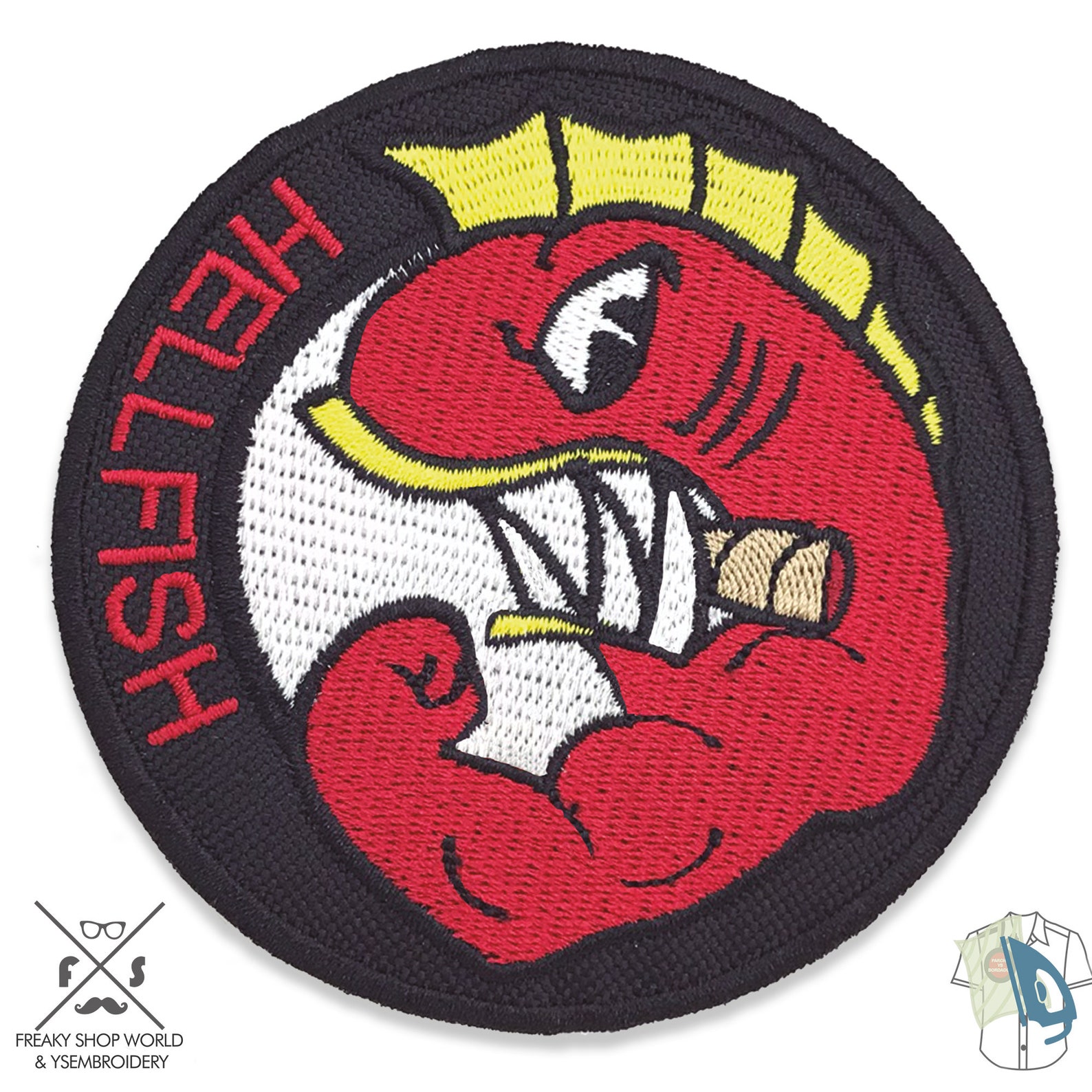HELLFISH SIMPSONS Patch Geborduurd patch The Simpsosn | Etsy
