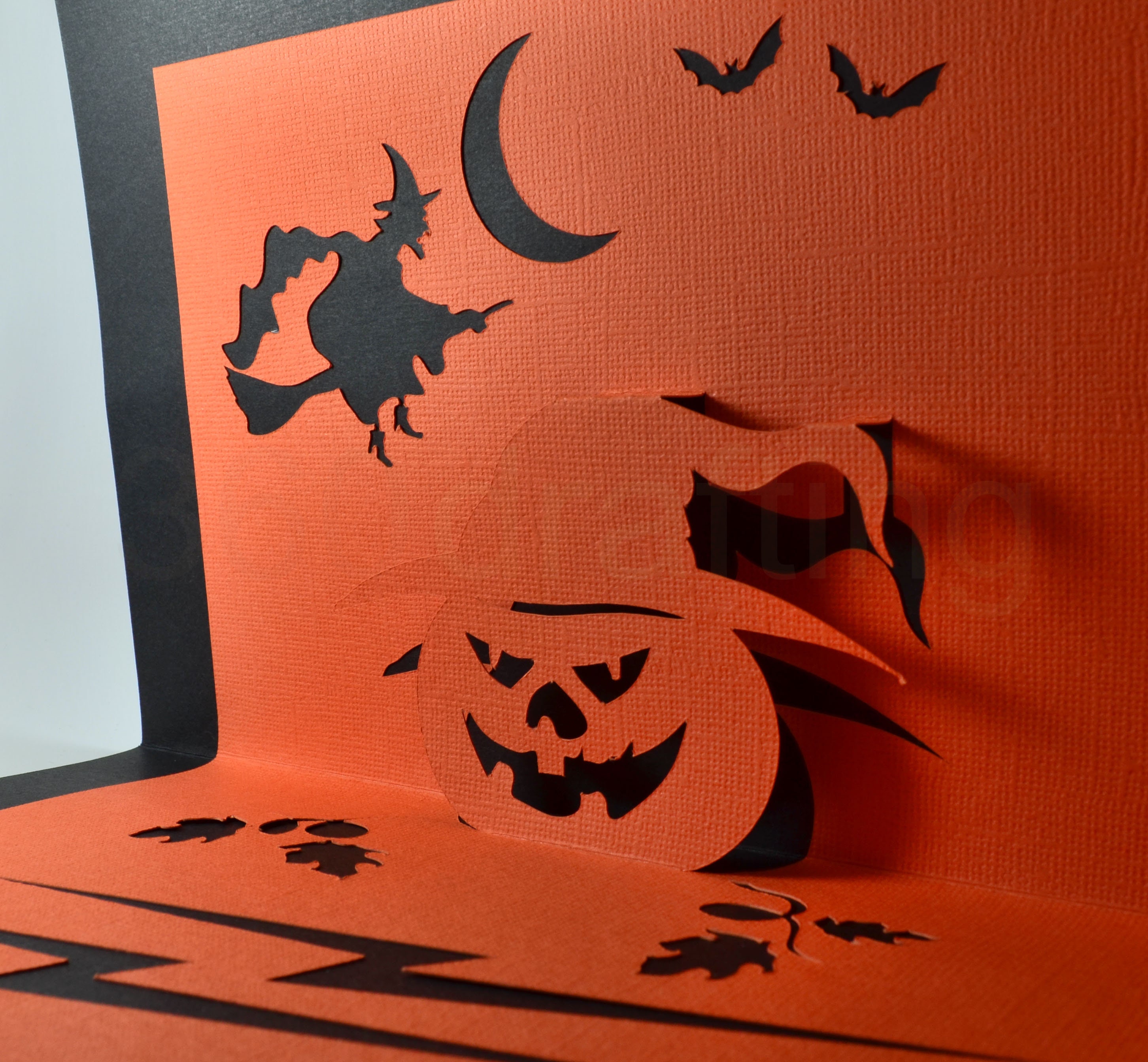 TEMPLATE Pop up HALLOWEEN Cards 70109 / SVG / Cricut Template / 3D Pop ...