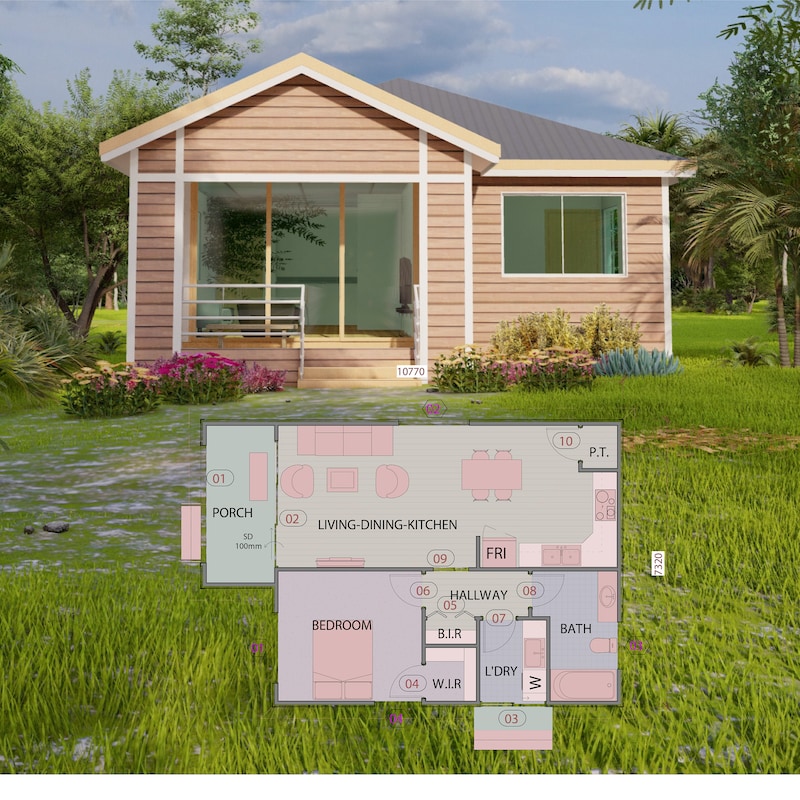 Tiny House Plans 1 Bedroom - Etsy