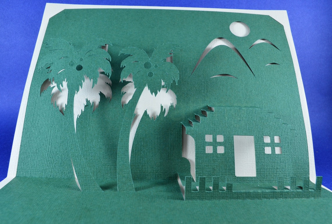 Template Pop up Card 70203 / SVG / Cricut Template / 3D Pop up Card ...