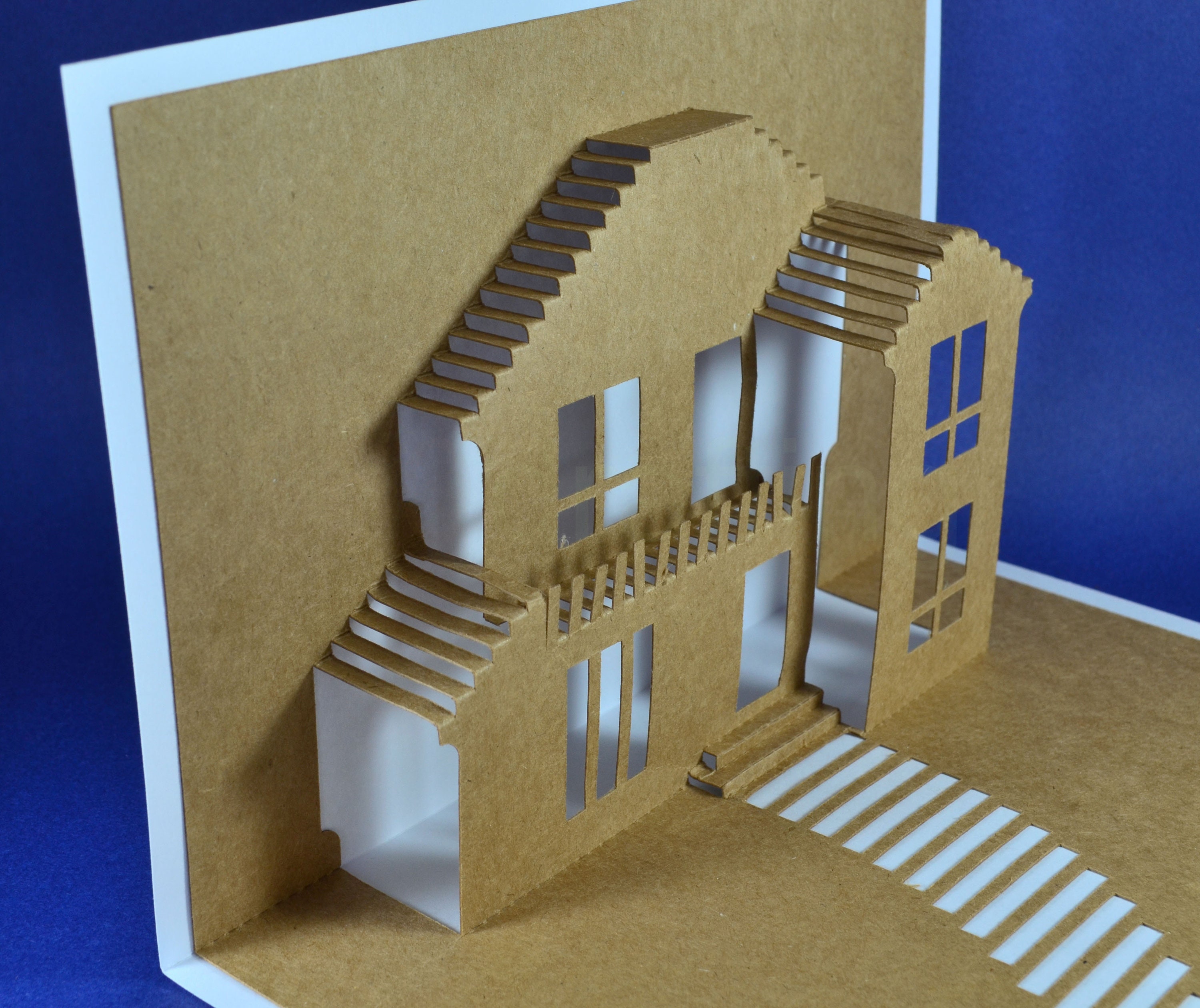 Template Pop up House Cards 70104 / SVG / Cricut Template / 3D Pop up ...