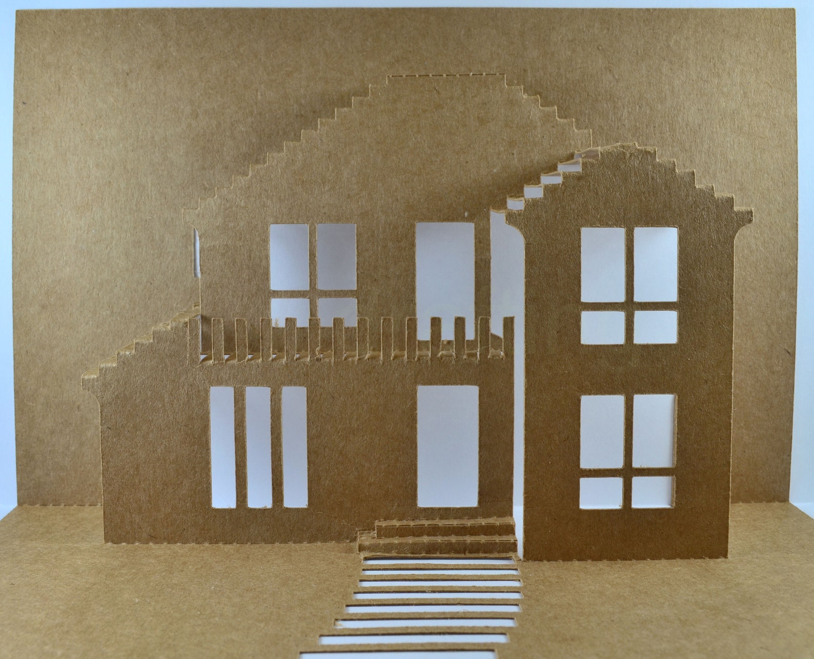 Template Pop up House Cards 70104 / SVG / Cricut Template / 3D Pop up ...