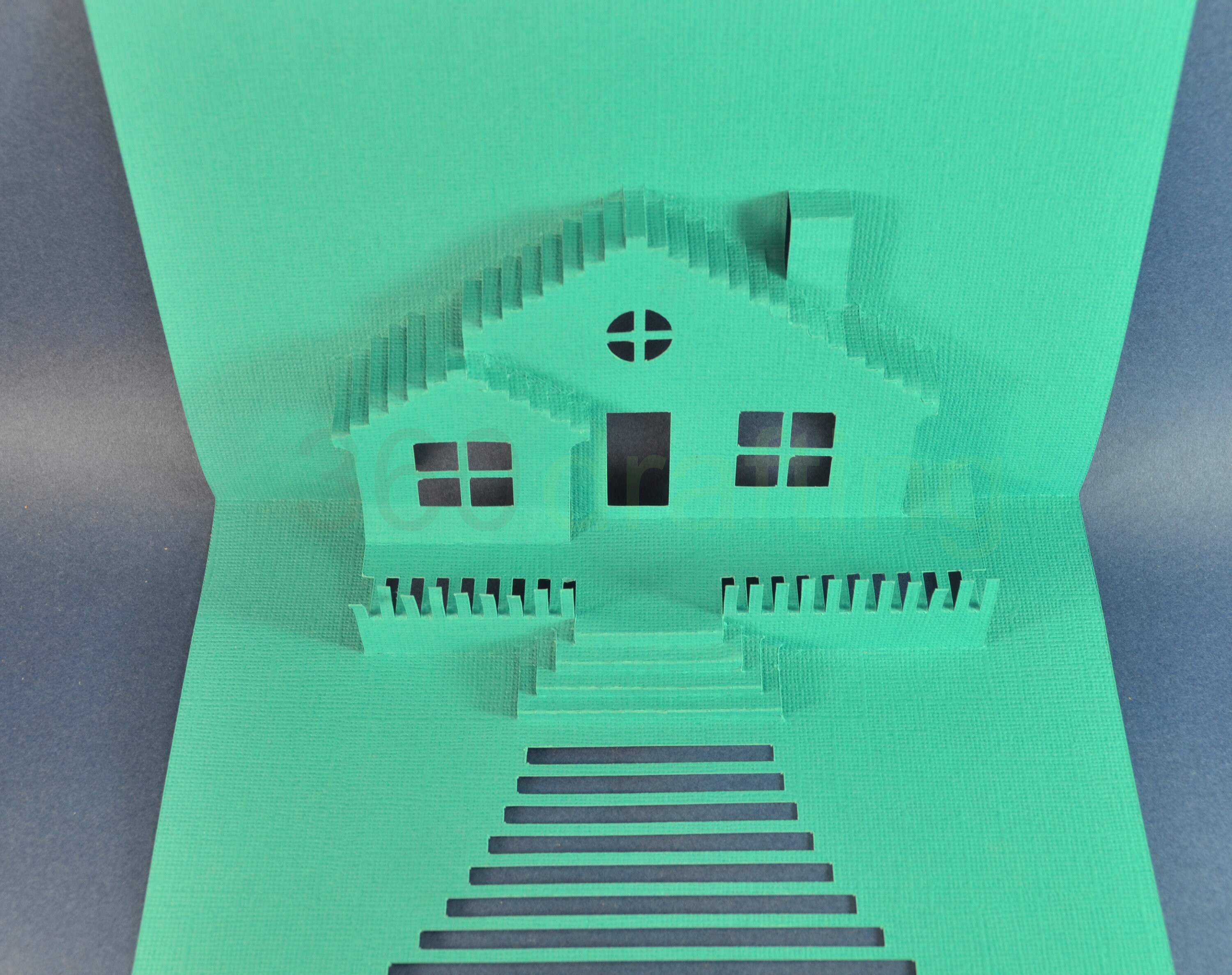 Template Pop up House Cards 70103 / SVG / Cricut Template / 3D Pop up ...