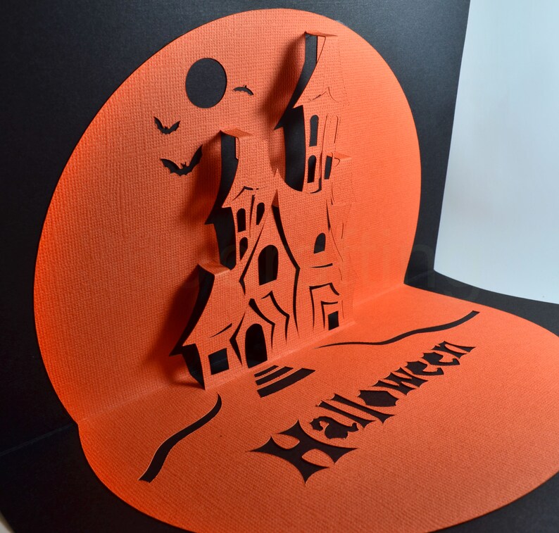TEMPLATE Pop up HALLOWEEN Cards 70108 / SVG / Cricut Template / 3D Pop ...
