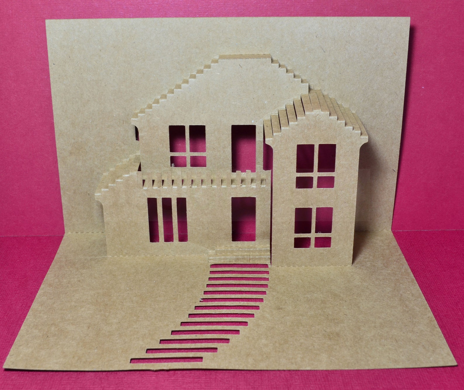 Template Pop up House Cards 70104 / SVG / Cricut Template / 3D Pop up ...