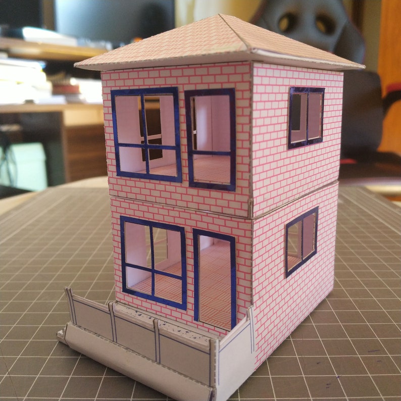 TEMPLATE CREATOR 20202 - Double Story House / 3D House / Model House ...