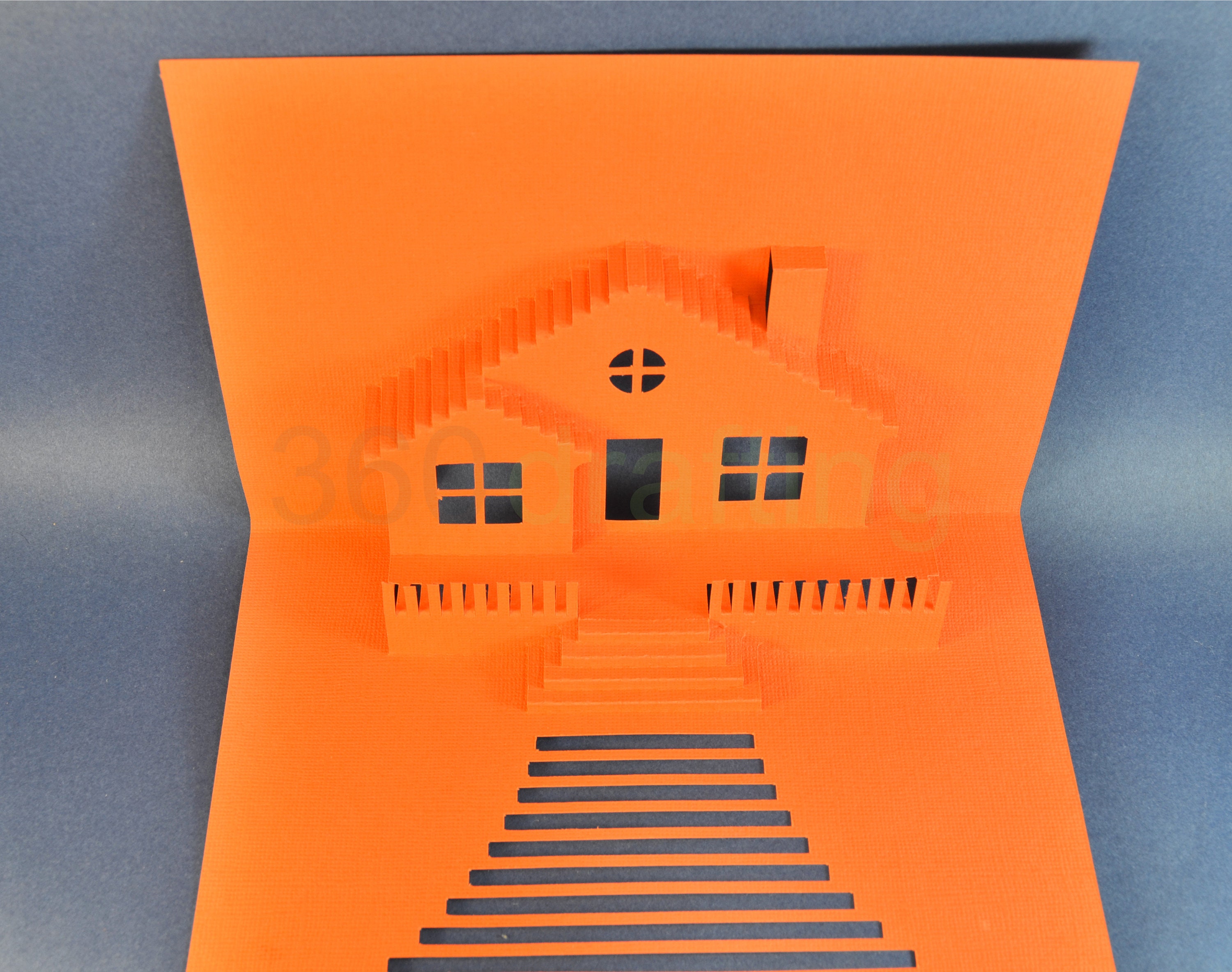 Template Pop up House Cards 70103 / SVG / Cricut Template / 3D Pop up ...
