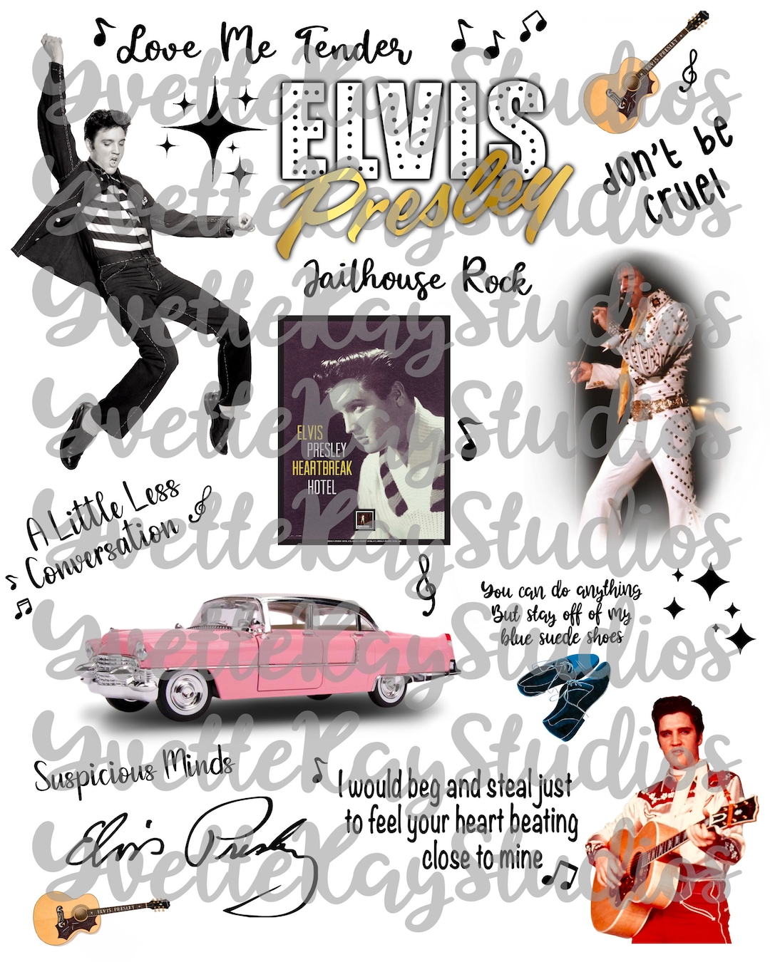 Elvis Images Digital Download PNG JPG - Etsy