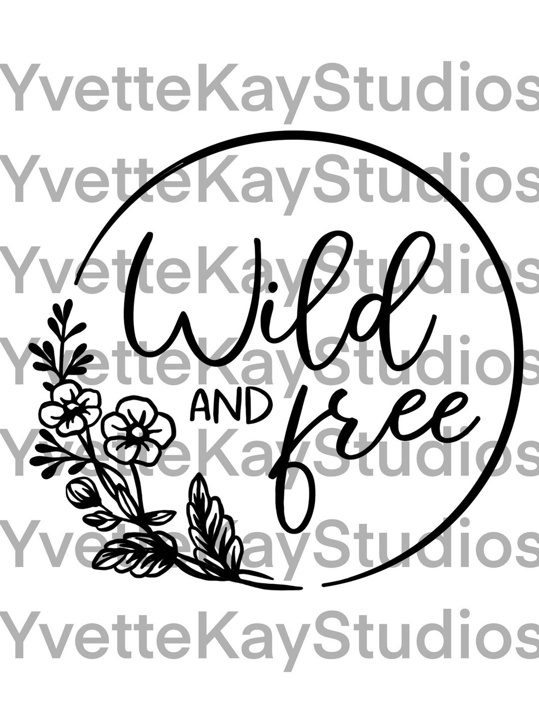 Wild and Free Decal Digital File PNG JPG - Etsy