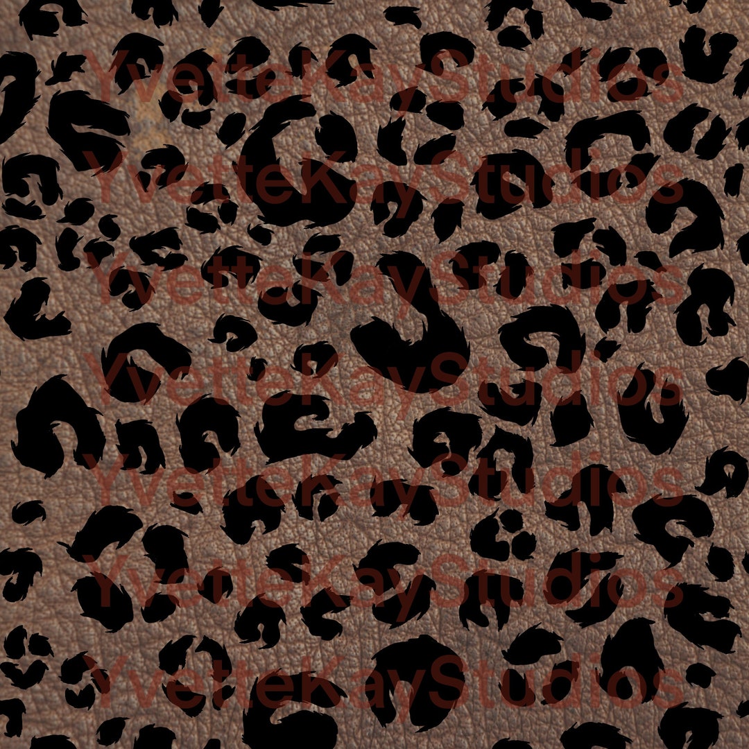 Furry Leopard Print Seamless Pattern |PNG| |JPG| |cut File| - Etsy