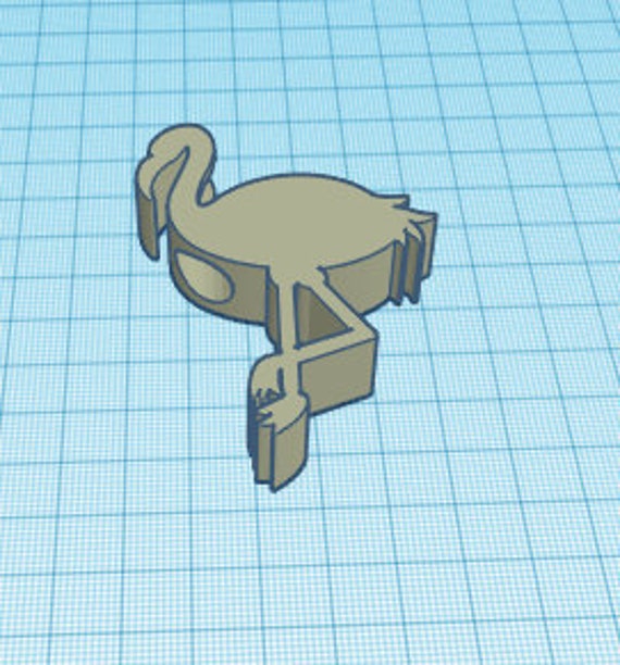 STL FILE for 3D Printing: Flamingo Straw Topper. FILE Only No - Etsy