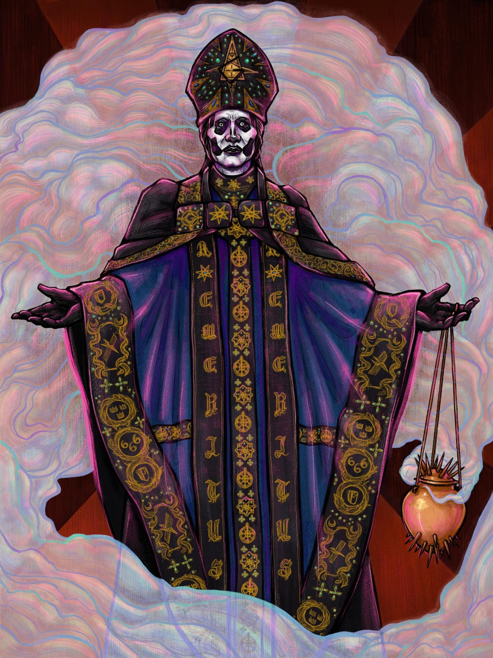 Papa Emeritus IV Ghost Art Print - Etsy