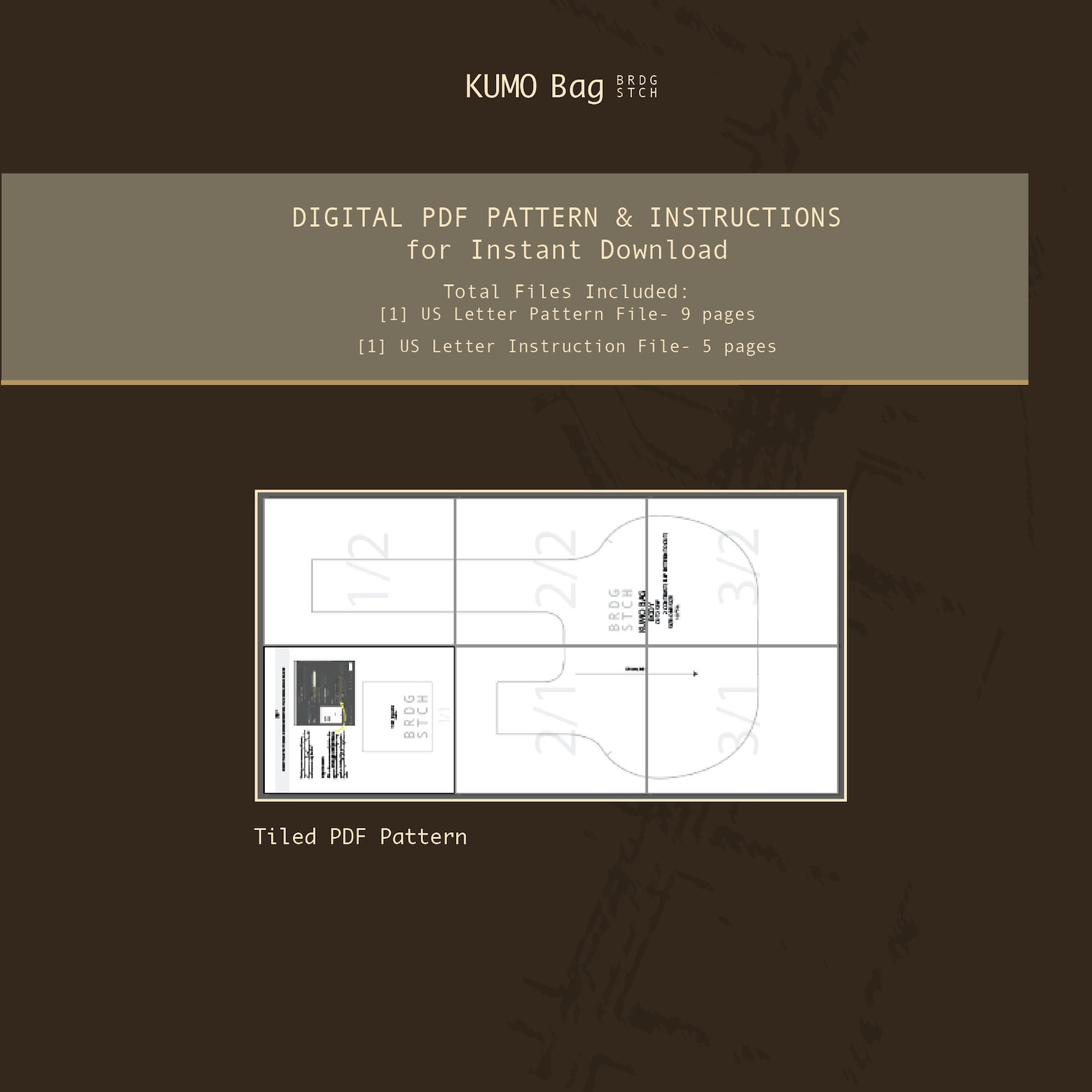 KUMO Bag Digital PDF Sewing Pattern Instant Download - Etsy Canada