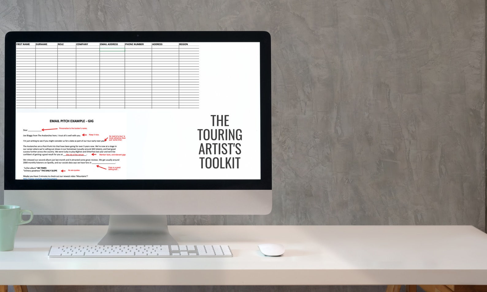 Music Industry Singer Songwriter Band Artist Templates and Examples Kit ...