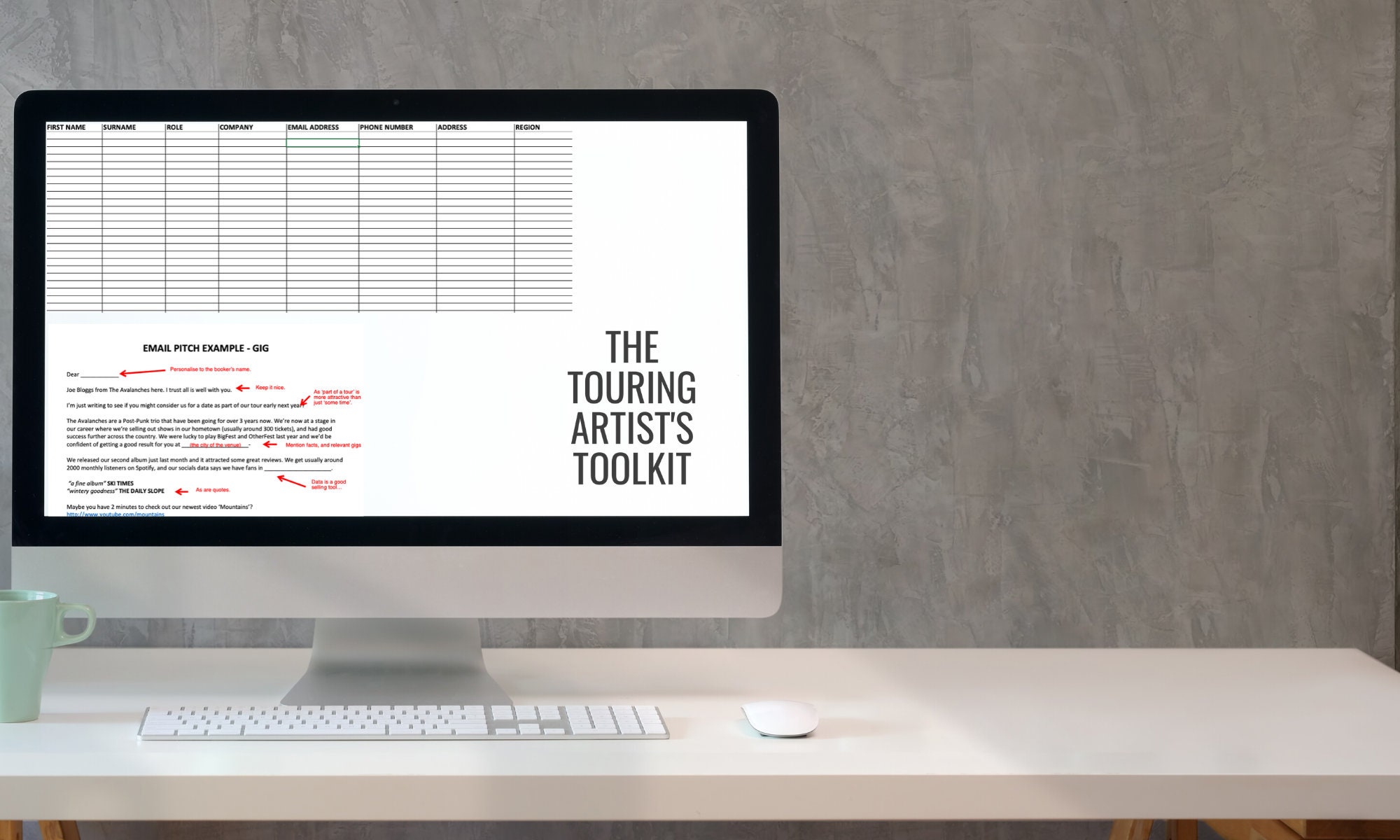 Music Industry Singer Songwriter Band Artist Templates and Examples Kit ...