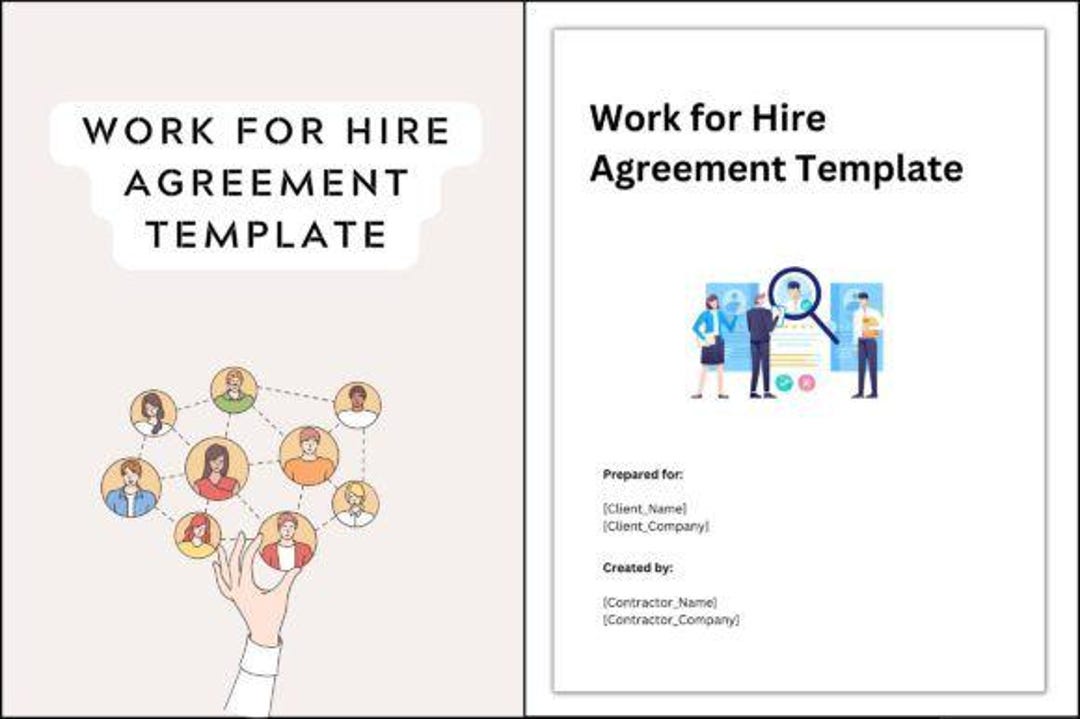 Work for Hire Agreement Template: Freelance Contract (digital Download ...