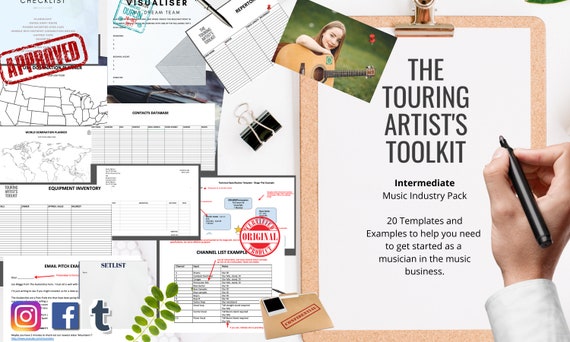 Music Industry Singer Songwriter Band Artist Templates and | Etsy