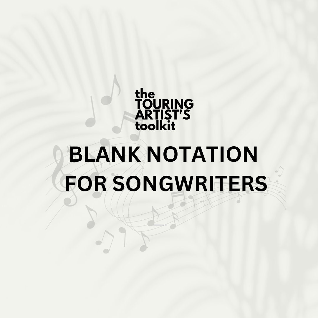 Blank Music Stave Notation for Musicians Songwriters Notebook Journal ...