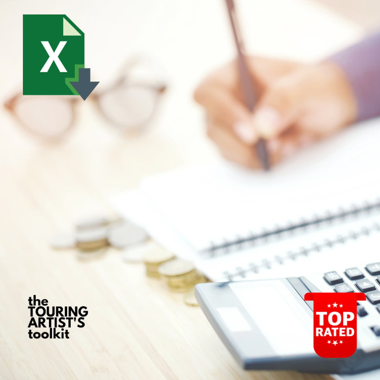 Musician Tour Budget Spreadsheet Template Example Customisable Earnings ...