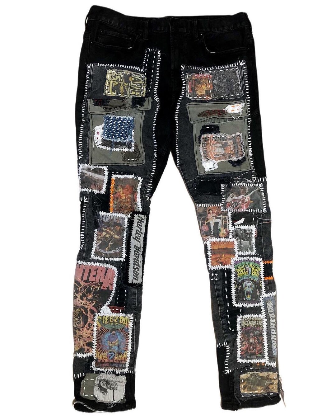 Custom Patched Pants - Etsy