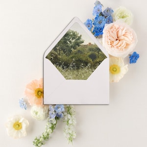 Nature Envelope Liner Template Digital, Printable Envelope Liners for ...
