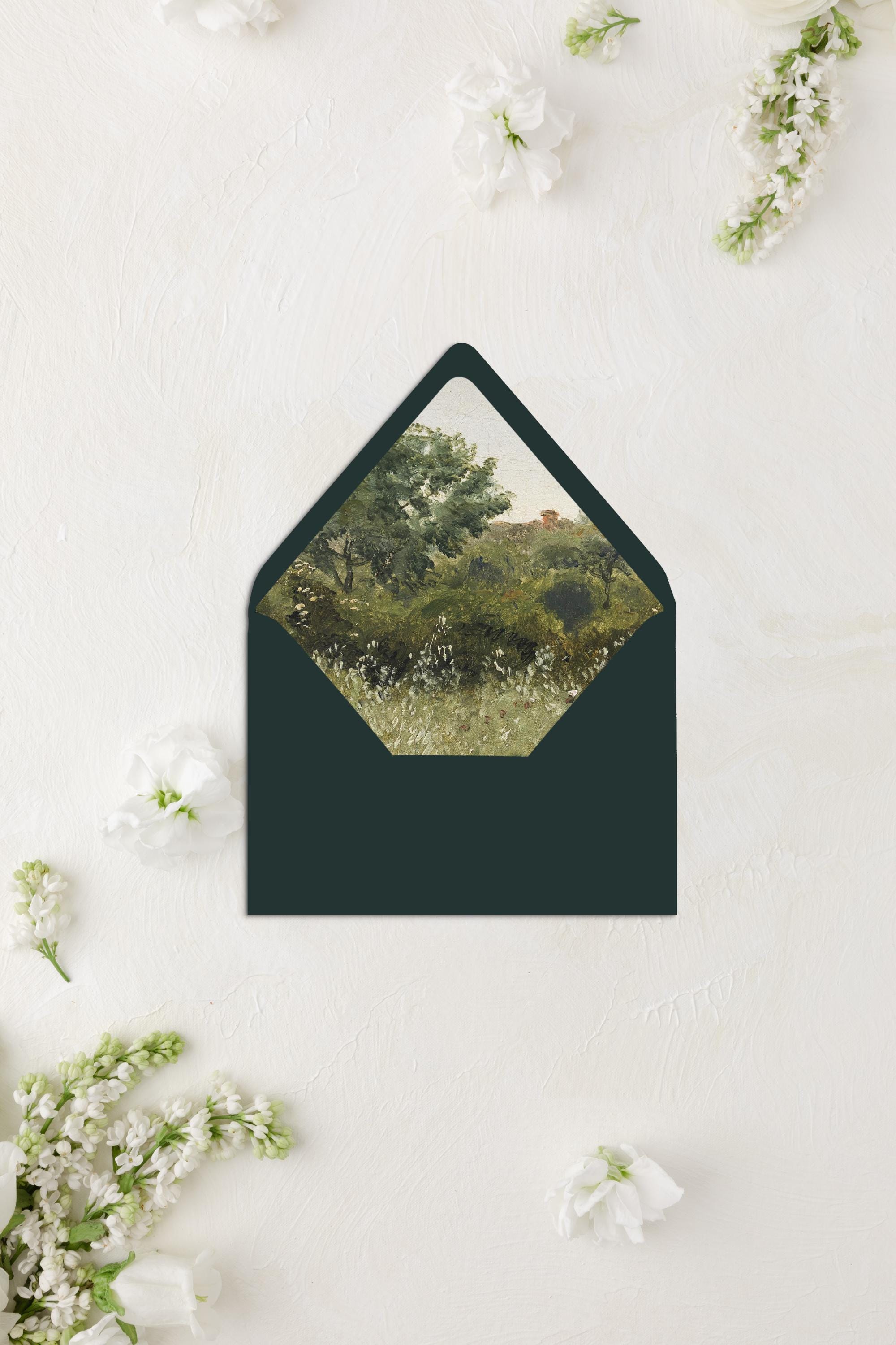 Nature Envelope Liner Template Digital, Printable Envelope Liners for ...