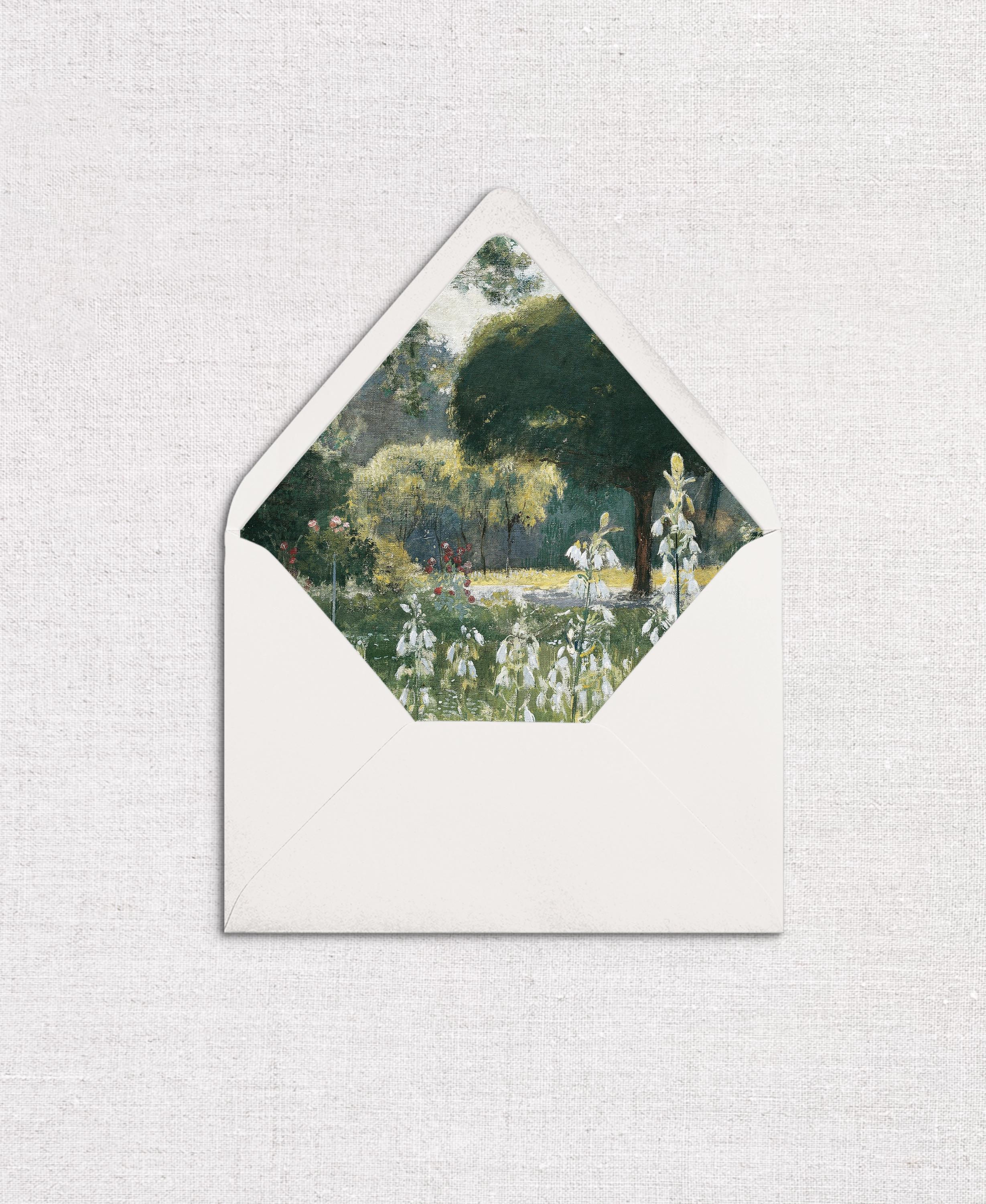 Nature Envelope Liner Template Digital, Printable Envelope Liners for ...