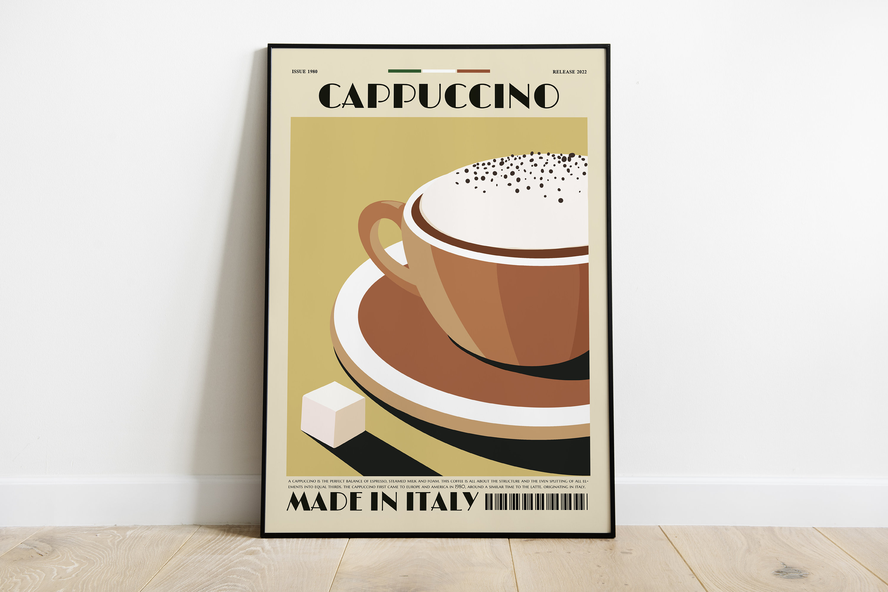 Set of 6 Coffee Print Mid Century Modern Wall Art Decor - Etsy