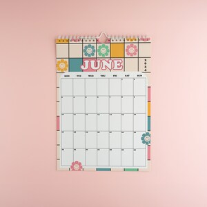 Retro Wall Calendar, Wall Calendars 2024, Planner 2024, 12 Month ...