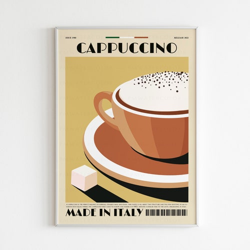 Mid Century Modern Wall Art Coffee Print Poster Print - Etsy