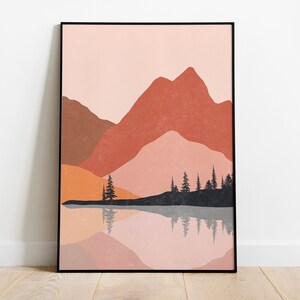 Mid Century Modern Sun Art Set of 2 Wall Art, Abstract Sun Wall Art ...