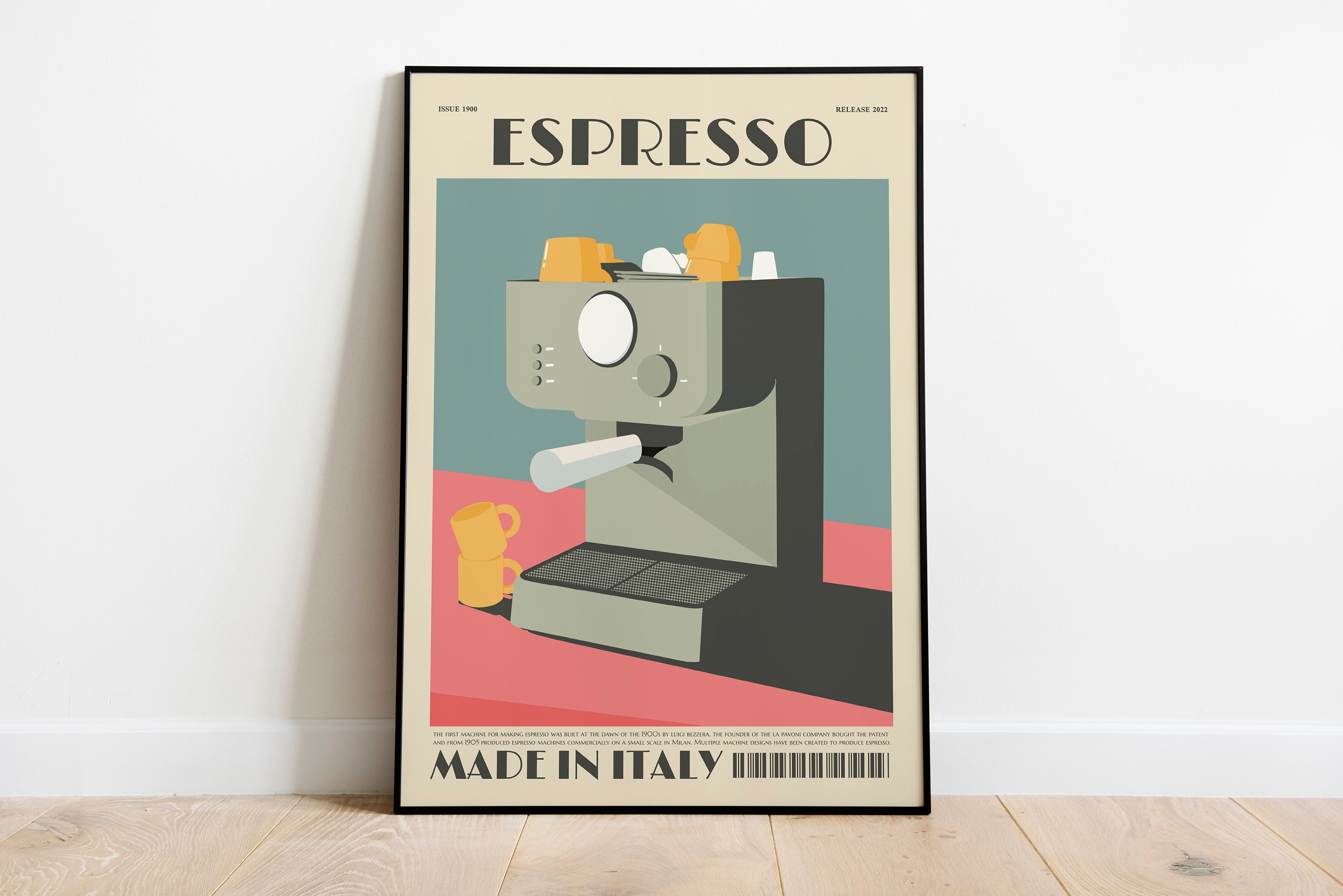 Mid Century Modern Art Coffee Print Coffee Art Wall Art | Etsy