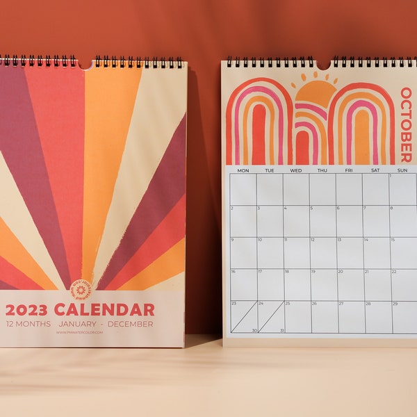 Retro Calendar - Etsy