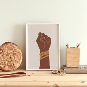 Abstract Hand Art Print, Hands Wall Print, Printable Wall Art, Instant ...