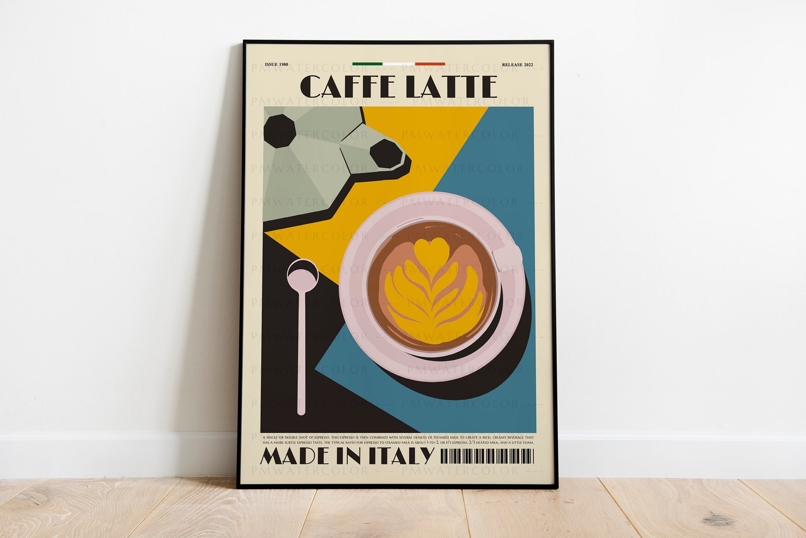 Set of 6, Coffee Print, Mid Century Modern, Wall Art, Decor, Coffee ...